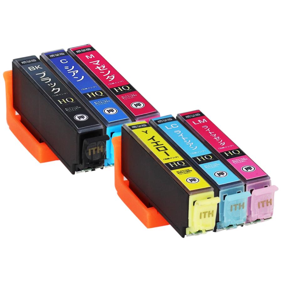 エプソン プリンターインク ITH-6CL イチョウ ITH6CL 3色自由選択 3個選べる EPSON 互換インクカートリッジ ITH-BK EP-710A EP-711A EP-810A ...
