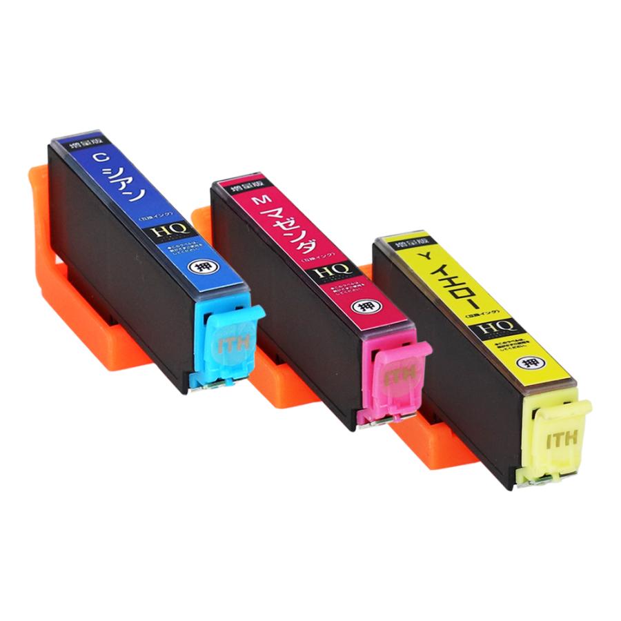 エプソン プリンターインク ITH-6CL イチョウ ITH-Y M C-L 3色 EPSON 互換インクカートリッジ ITH-BK EP-710A EP-711A EP-810A EP ...
