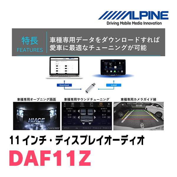 ALPINE ハリアー(60系・H29/6〜R2/6)専用セット アルパイン / DAF11Z 11インチ・ディスプレイオーディオ (配線/パネル込) : 車・音・遊びのDIY PARKS ...