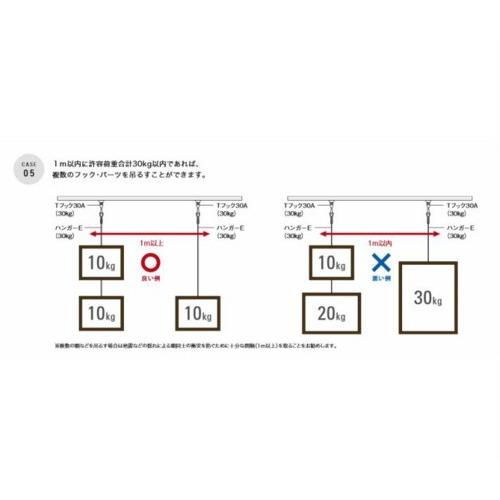 DIYパートナー 5個入 TOSO Tシリーズ用 Tフック30A ホワイト ピクチャーレール フック tフック 30a トーソー : DIYパートナー - 通販 - Yahoo!ショッピング