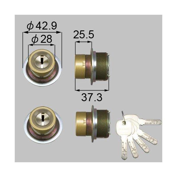LIXIL LIXIL/TOSTEM製玄関ドア用ドア錠セット（MIWA JNシリンダー）内筒のみ DCZZ1005 アルミサッシ : リフォーム設備センター - 通販 - Yahoo!ショッピング