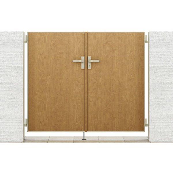 LIXIL 門扉 リクシル 開き門扉AA FM1型 両開き 07-12/07-14 埋込使用 W1400(700+700)×H1200/1400mm 開き門扉 リフォーム : リフォーム設備 ...