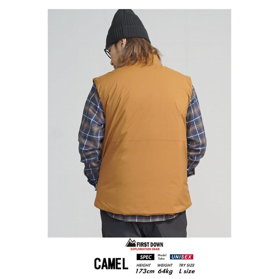 FIRST DOWN（ファーストダウン） FIRST DOWN EX メンズ オールウェザー 中綿 ベスト 撥水 防風 アウター ストリート ファッション 2023秋冬 新作 : DJ ...