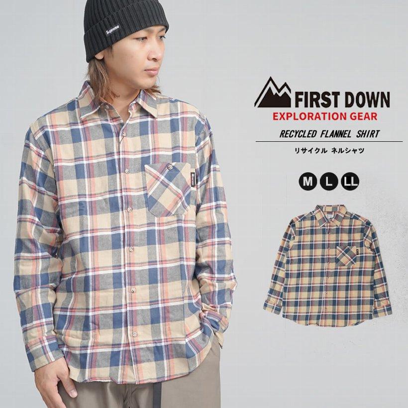 FIRST DOWN（ファーストダウン） FIRST DOWN EX メンズ ネルシャツ メンズ チェック柄 長袖シャツ ストリート ファッション 2023秋冬 新作 : DJドリームス ...