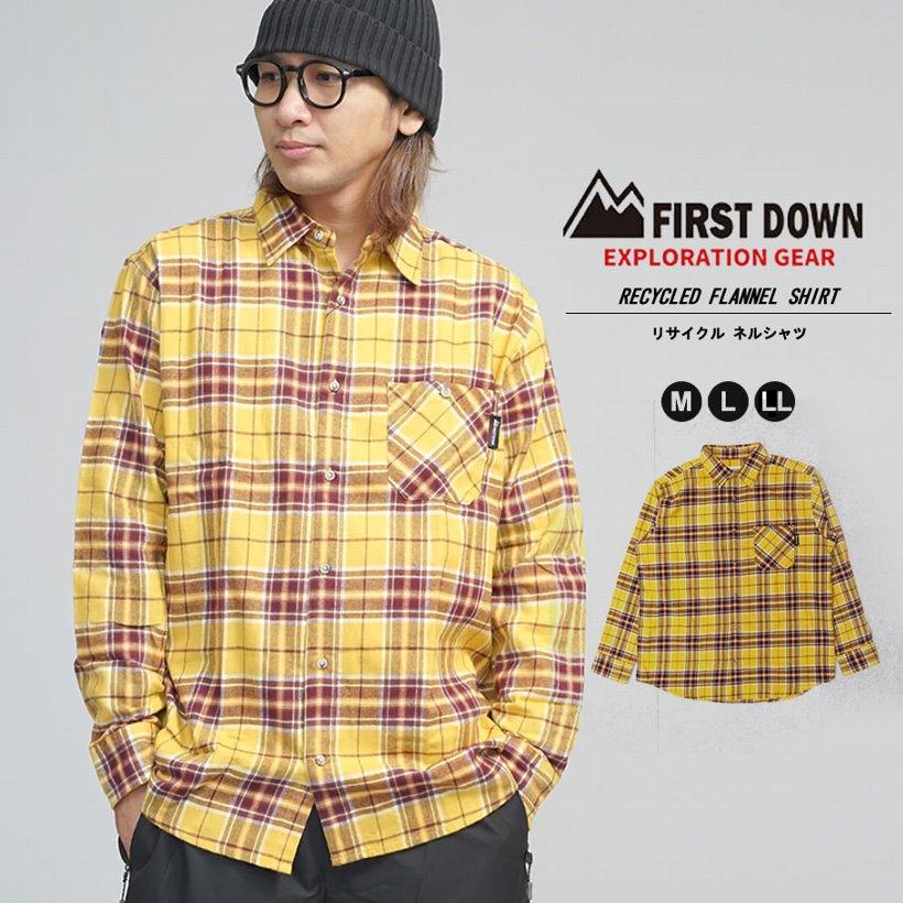 FIRST DOWN EX ファーストダウン メンズ ネルシャツ チェック柄 長袖シャツ ストリート ファッション 2023秋冬 新作 : DJドリームス - 通販 - Yahoo!ショッピング