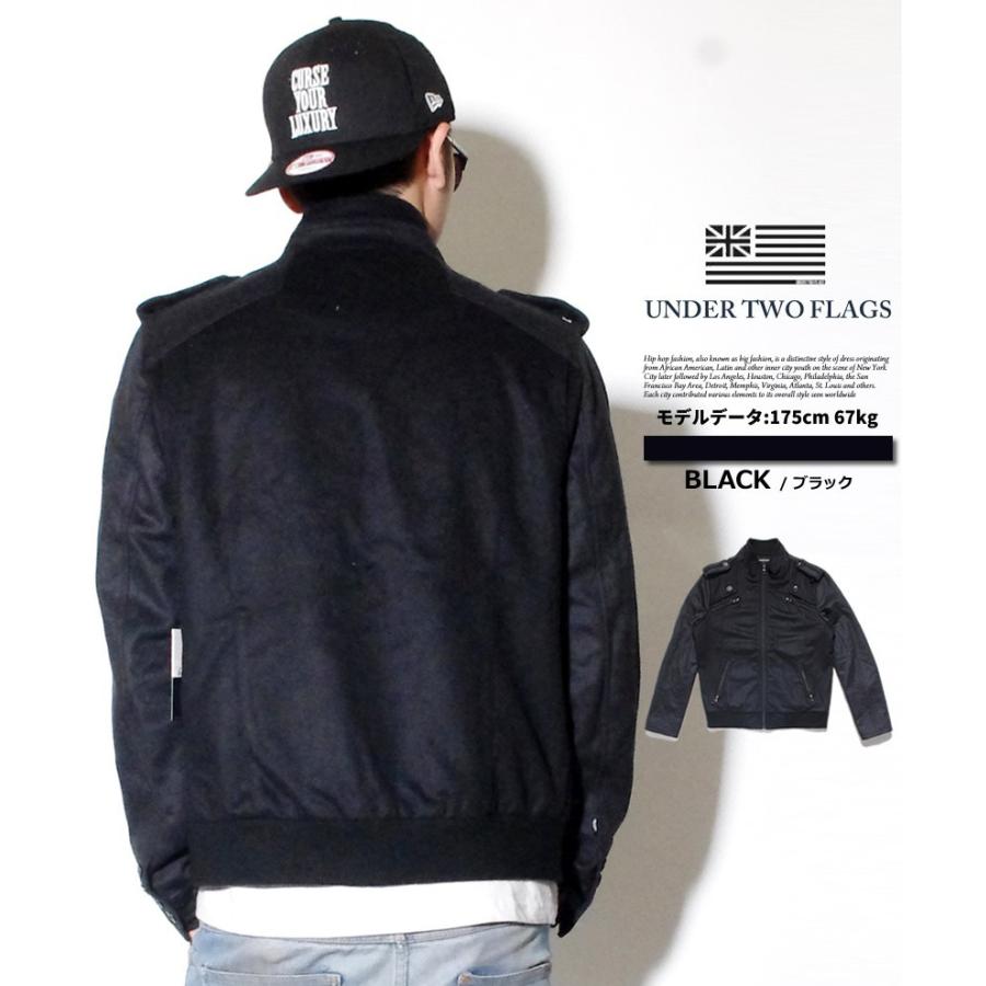 ウールジャケット メンズ トップス UNDER TWO FLAGS ブランド 大きいサイズ J2020 黒 秋冬 : DJドリームス - 通販 ...