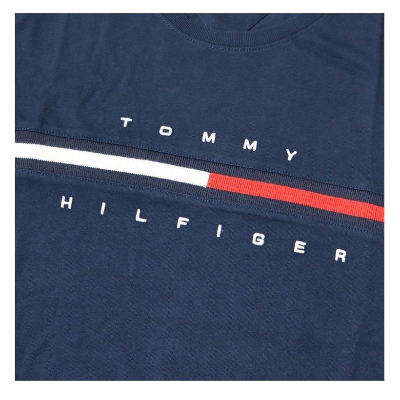 TOMMY HILFIGER トミーヒルフィガー Tシャツ メンズ レディース 半袖 ロゴT 7849807 コットン100% 新品 白 紺 ...