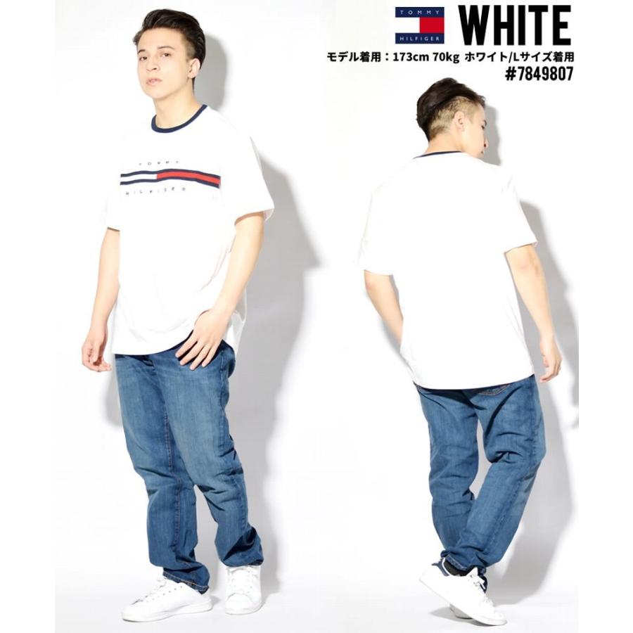 TOMMY HILFIGER トミーヒルフィガー Tシャツ メンズ レディース 半袖 ロゴT 7849807 コットン100% 新品 白 紺 ...