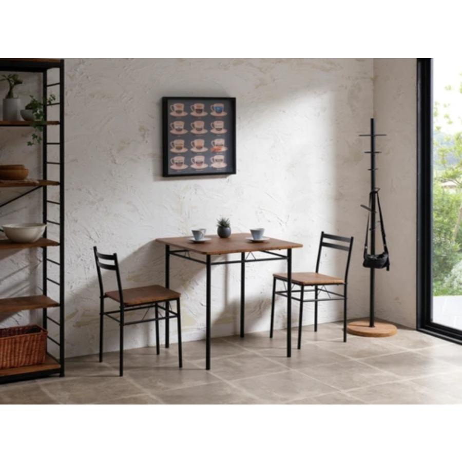 弘益 テーブル幅70x奥行70x高さ70cm LIKE VINTAGE ダイニング3点セット ダイニングテーブル チェアx2 北欧 DSV70 koeki : DM interior - 通販 ...