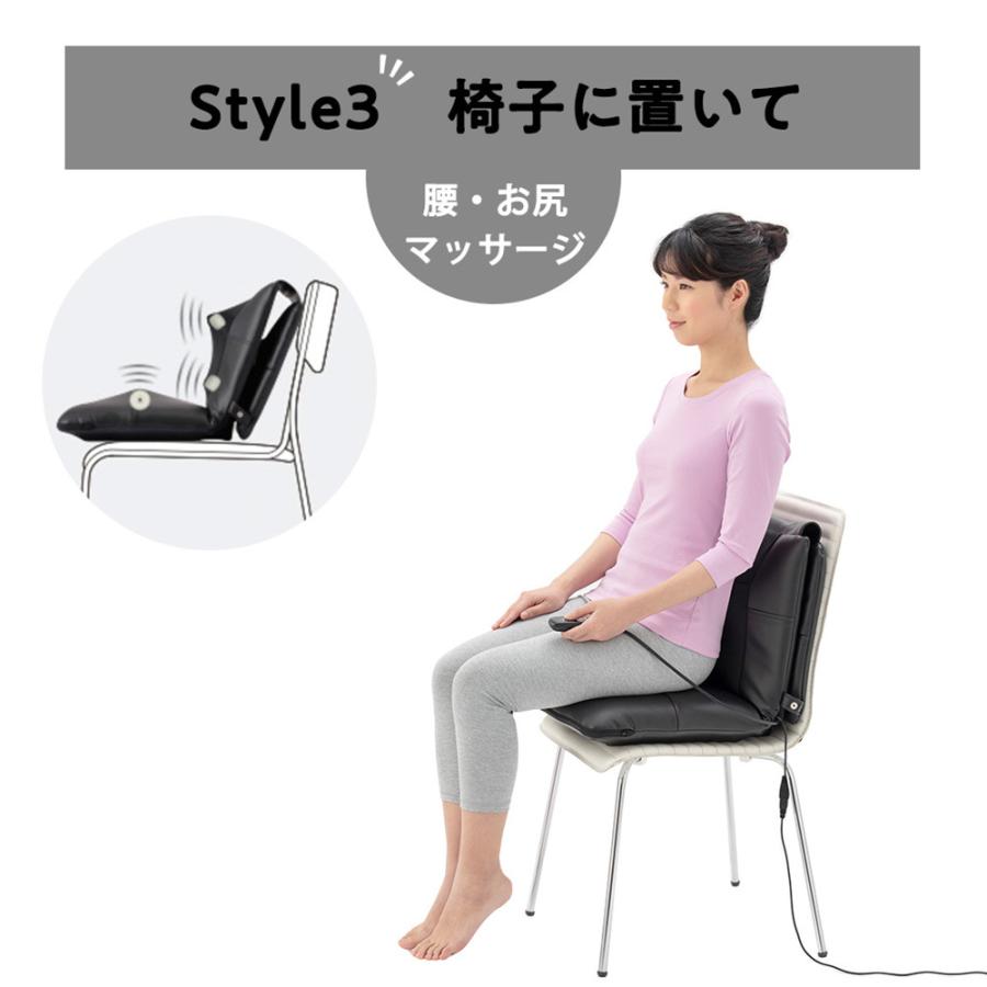 THRIVE スライブ マッサージシート CMD-1000 BK 黒 WH 白 スライヴ | 椅子 在宅 マッサージチェア コンパクト 折りたたみ 敬老の日 プレゼント ギフト : DMJ ...