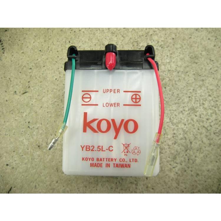 ★KOYO★ YB2.5L-C 12V バッテリー 液無し BATTERY B.22 : DMR-Japan - 通販 - Yahoo!ショッピング