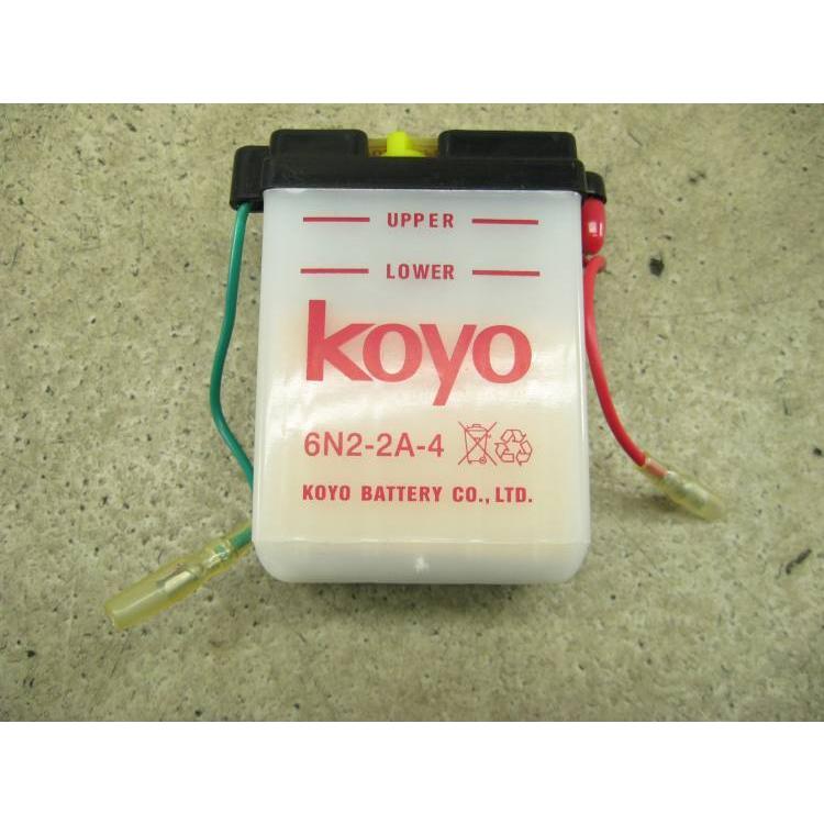 ★KOYO★ 6N2-2A-4 6V バッテリー 液無し BATTERY B.4 : DMR-Japan - 通販 - Yahoo!ショッピング