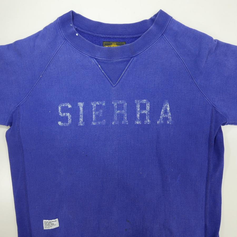 WTAPS 08AW ダブルタップス HELL WEEK SWEATER CREW NECK COTTON メンズ トップス クルーネック ペンキ加工 スウェット トレーナー BLUE S ...