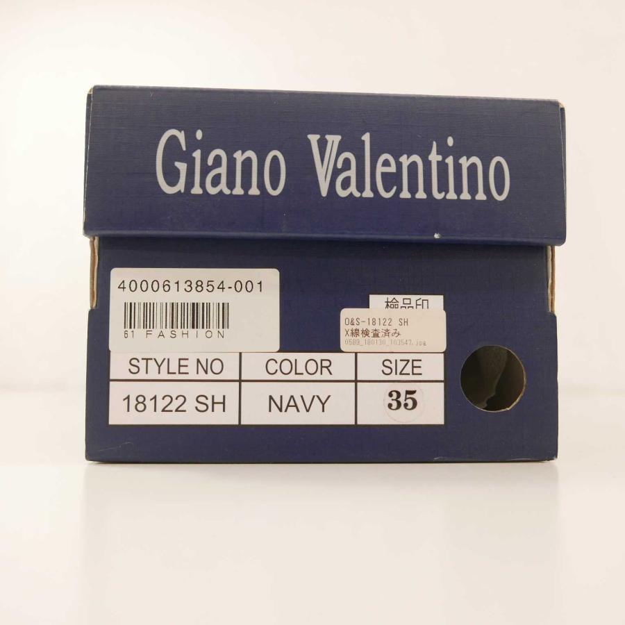 Giano Valentino ジアーノバレンチノ レディース シューズ モカシン フラット 靴NAVY 35 18122 SH ...