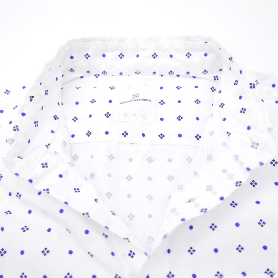 uniform experiment 17SS ユニフォームエクスペリメント SQUARE DOT B.D SHIRT メンズ 総柄ボタン ...