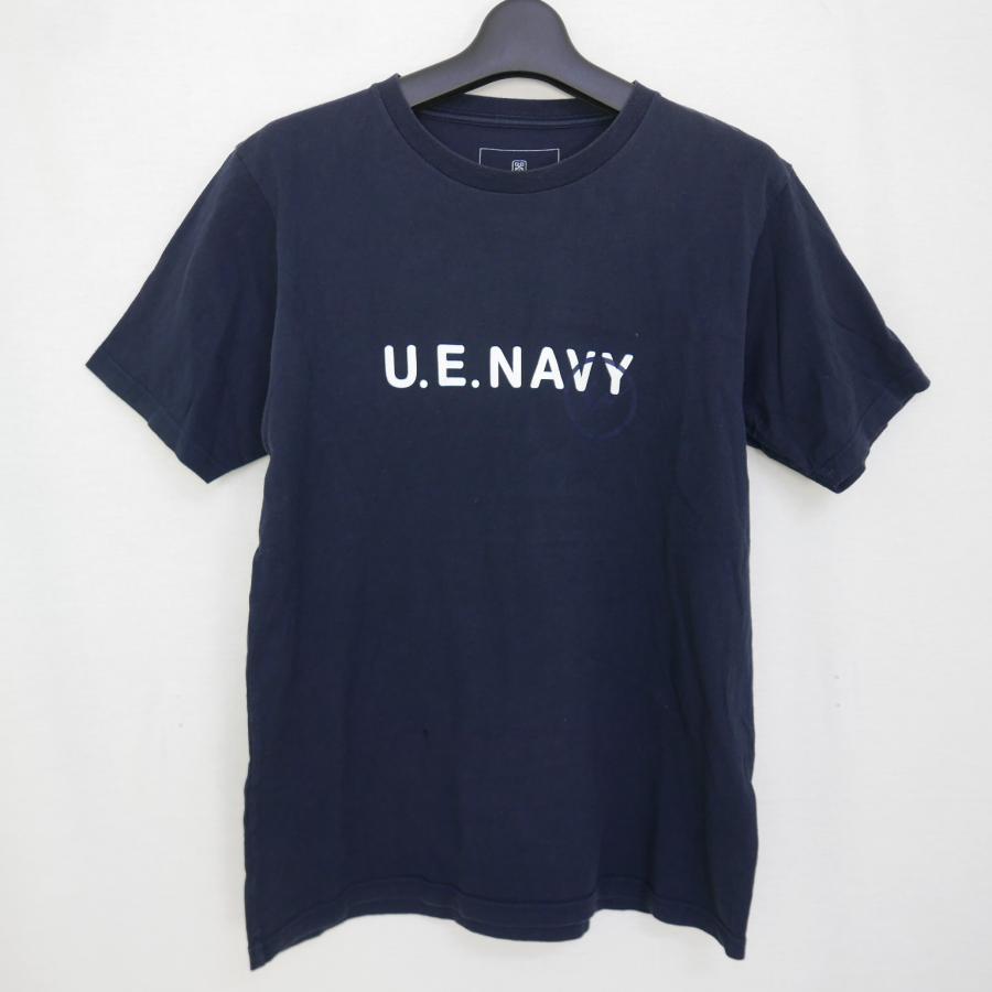 uniform experiment ユニフォームエクスペリメント U.E.NAVY ロゴ半袖 コットン Tシャツ NAVY 2 UE ...