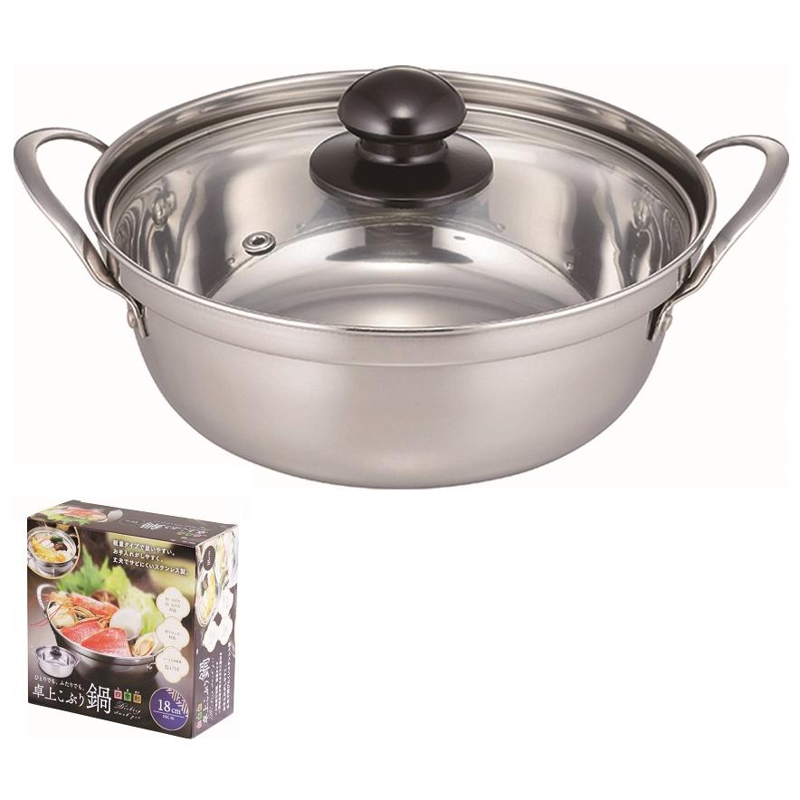 四季彩 IH対応 卓上こぶり鍋 18cm ★30個以上で送料無料 /キッチン/クッキング/台所用品/調理器具/料理/景品/粗品/販促品/プレゼント : ギフト・景品のディーネットモール ...