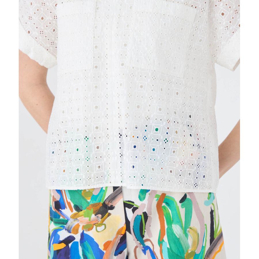 Ballsey TOMORROWLAND トゥモローランド ボイルスクエアエンブロイダリー パッチポケットブラウス : COSME DNFAL - 通販 - Yahoo!ショッピング