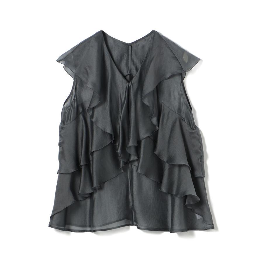 Ballsey TOMORROWLAND トゥモローランド セルロースポリエステルオーガンジー フリルブラウス : COSME DNFAL - 通販 - Yahoo!ショッピング