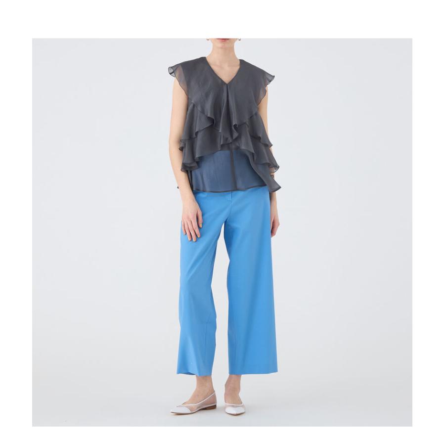 Ballsey TOMORROWLAND トゥモローランド セルロースポリエステルオーガンジー フリルブラウス : COSME DNFAL - 通販 - Yahoo!ショッピング