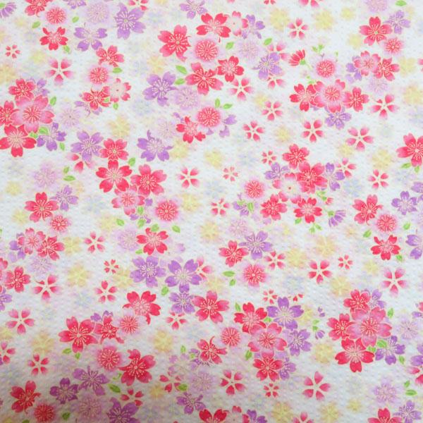 リップルプリント(桜 オフホワイト) : 布の店 ドシル - 通販 - Yahoo!ショッピング