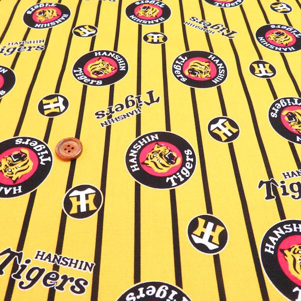 阪神タイガース オックスプリント(猛虎 縦縞 イエロー) : 布の店 ドシル - 通販 - Yahoo!ショッピング
