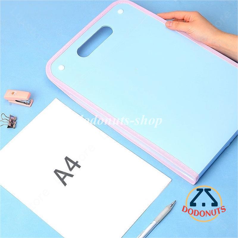 ブランド登録なし ファイル収納 ファイルケース ファイルホルダー a4 クリア 大容量 PP材質 かわいい 縦型 オフィス 学校 手提げ収納袋 13枚 携帯に便利 書類ケース : ドドナッツ ...