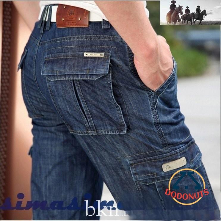 ジーパン デニムパンツ メンズ ジーンズ カーゴパンツ Gパン 夏パンツ 春長ズボン 作業パンツ ス トレッチ : ドドナッツショップ - 通販 - Yahoo!ショッピング