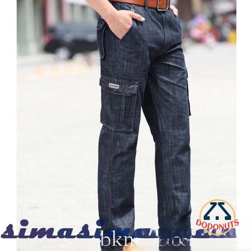 ジーパン デニムパンツ メンズ ジーンズ カーゴパンツ Gパン 夏パンツ 春長ズボン 作業パンツ ス トレッチ : ドドナッツショップ - 通販 - Yahoo!ショッピング