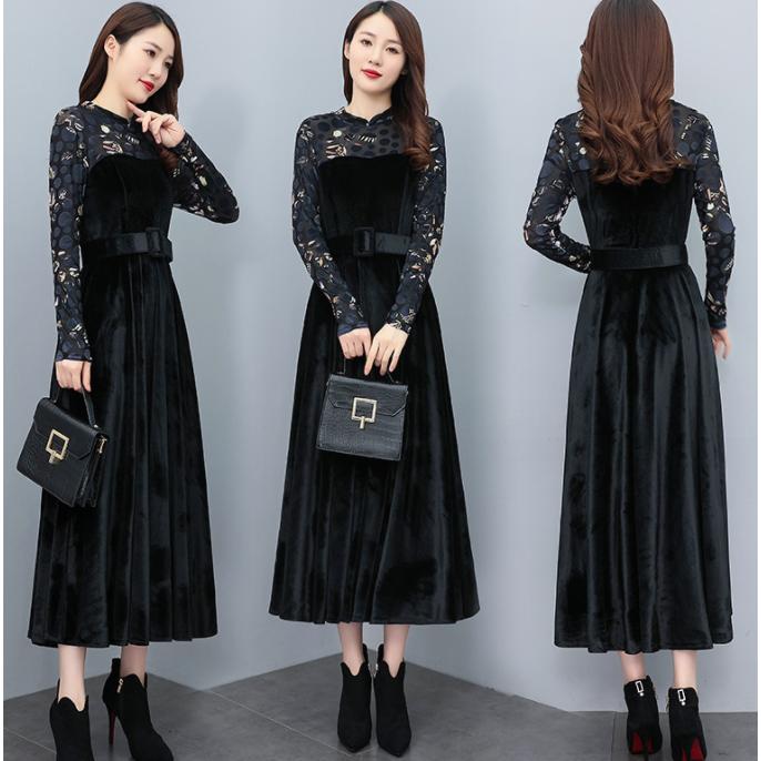 パーティードレス20代30代40代50代結婚式服装ワンピース大きいサイズ袖