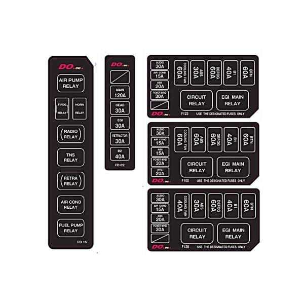 FD3S Fuses & Relay Sticker Set : 1fd01-66701 : ドゥーエンジニアリング - 通販 - Yahoo ...