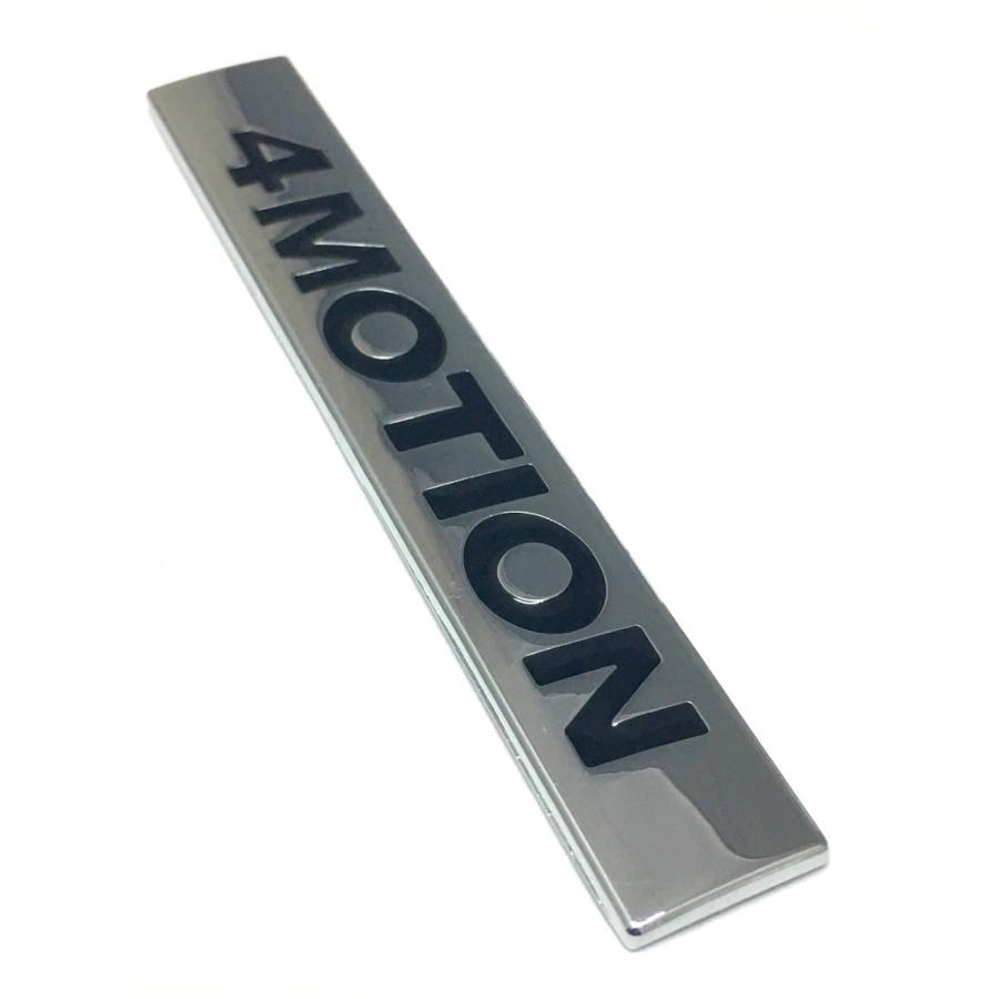 VW 社外品 4MOTION 4WD 金属 メタル シルバー メッキ エンブレム シール ステッカー : Dog Fight - 通販 ...