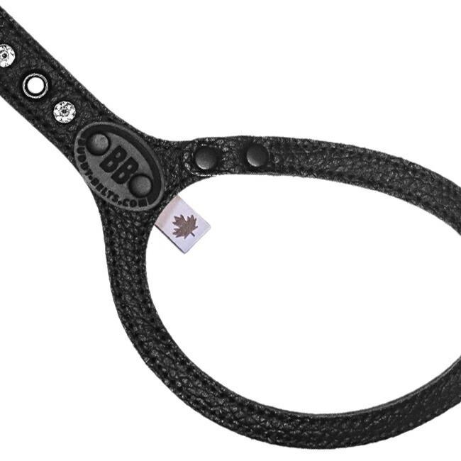 バディーベルト ハーネス 4.5号 ブラックナイト スワロフスキークリスタル付 Black Knight 小型犬 ペット レザー 本革 BUDDYB : DogSkip Yahoo!店 ...