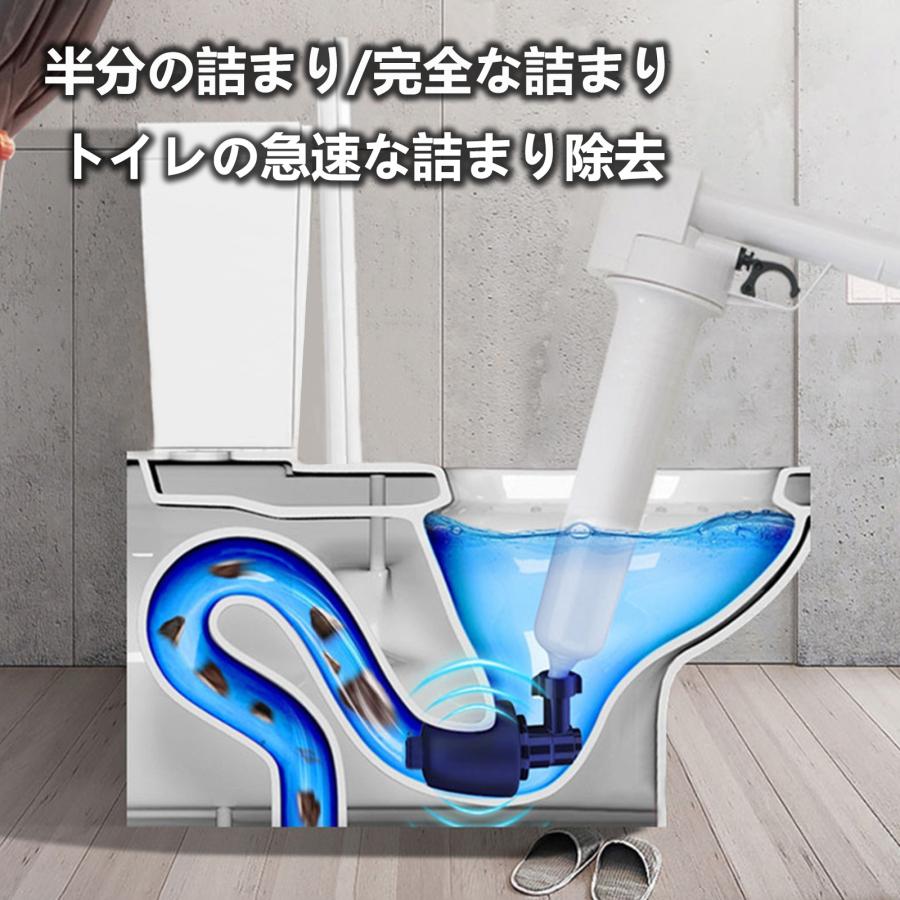 パイプクリーナー トイレつまり解消道具 掃除用具 トイレトラブル 真空式 押し出す 空気圧縮 省力 強力解消 手軽に即解消 業務用6点セット 日本語説明書 : DOKEEP直営店 - 通販 ...