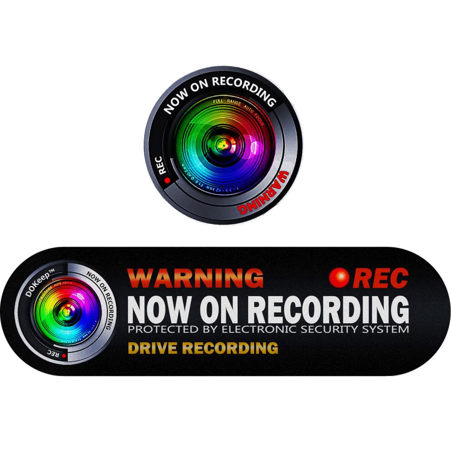DOKEEP 目立つ 反射 ドラレコ ステッカー 大きいサイズ 防水 ドライブレコーダー 録画中 ダミー 高耐候タイプ : DOKEEP直営店 - 通販 - Yahoo!ショッピング