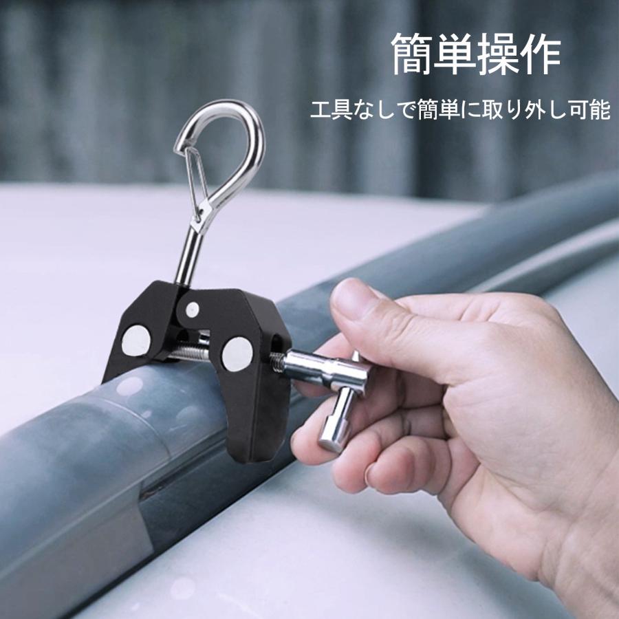 SODOI カージョイント カーサイドタープを車ルーフに固定用 設置簡単 コンパクト 頑丈 強力 自在金具 タープ部品 キャンプ用品 タープアクセサリー : DOKEEP直営店 - 通販 ...