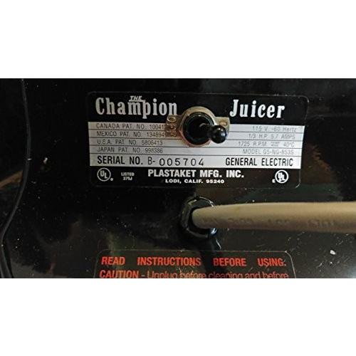 G5-PG-710 大型 ジューサー Champion Juicer社 Black : ワールドグッドグッズ - 通販 - Yahoo!ショッピング