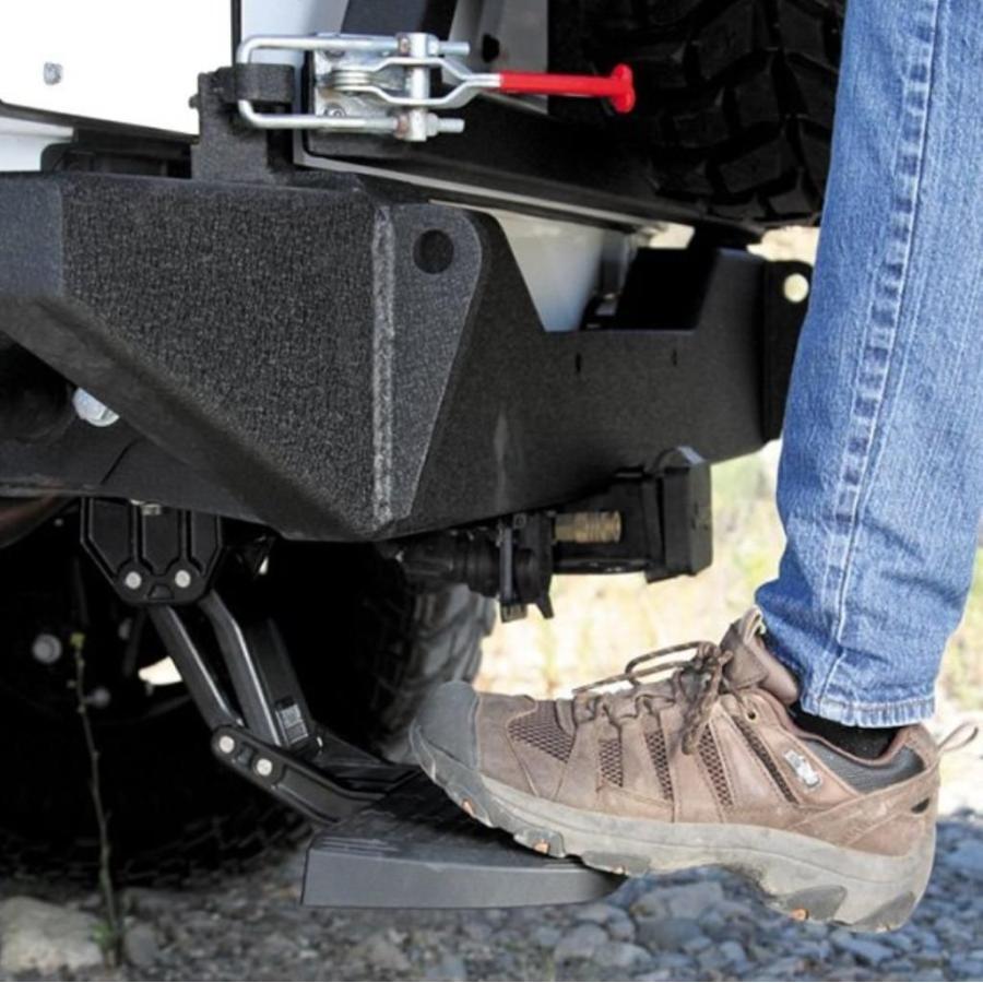 [AMP Research 正規品] ベッドステップ リトラクタブル バンパーステップ ブラック アルミ USトヨタ タコマ 2016年 ...