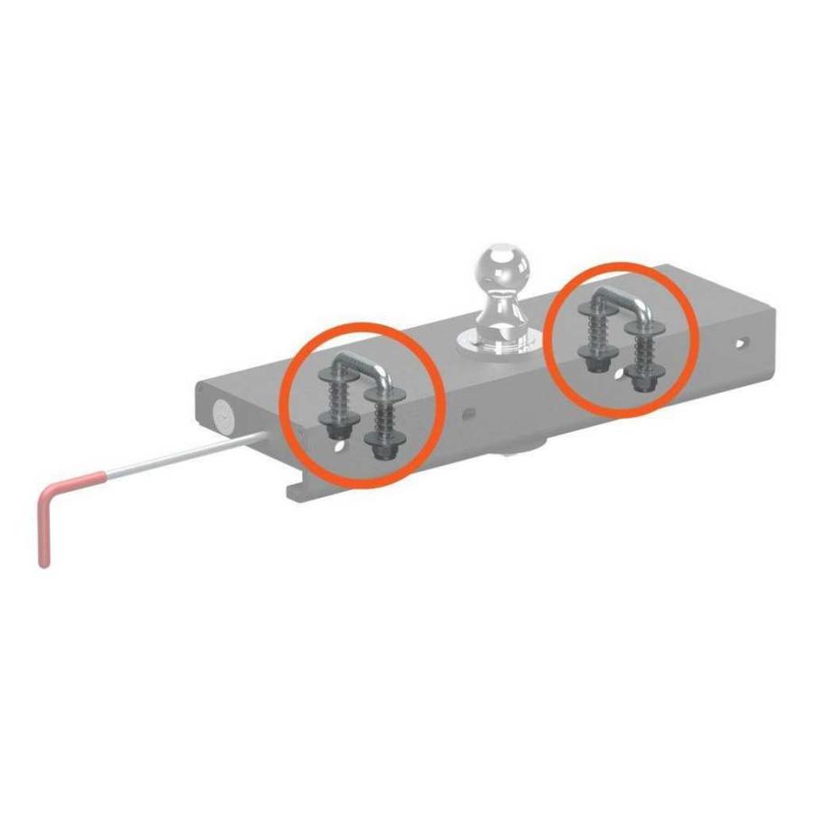 [CURT(カート)正規代理店]ダブル ロック EZR 安全チェーン アンカーキット 補修パーツ 汎用/19254 :cur19254 ...
