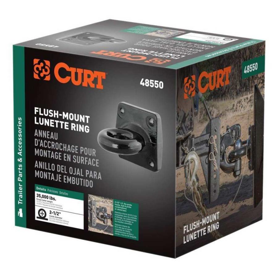[CURT(カート)正規代理店]フラッシュマウント ルネットリング/ルネットアイ 牽引約 15750kg 汎用/48550 :cur48550 ...