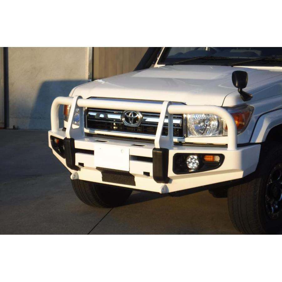 GI★GEAR フロントバンパー ウインチバンパー カンガルーバンパー バンパーガード ランドクルーザー76 ランクル76 LC76 パーツ ...