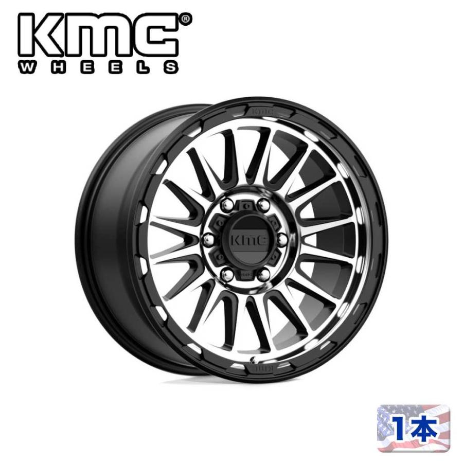 [KMC 日本販売代理店]17インチアルミホイール 1本 KM542 IMPACT 17×8J 6H 139.7 +20 CB106.1 汎用/KM54278068520 ...