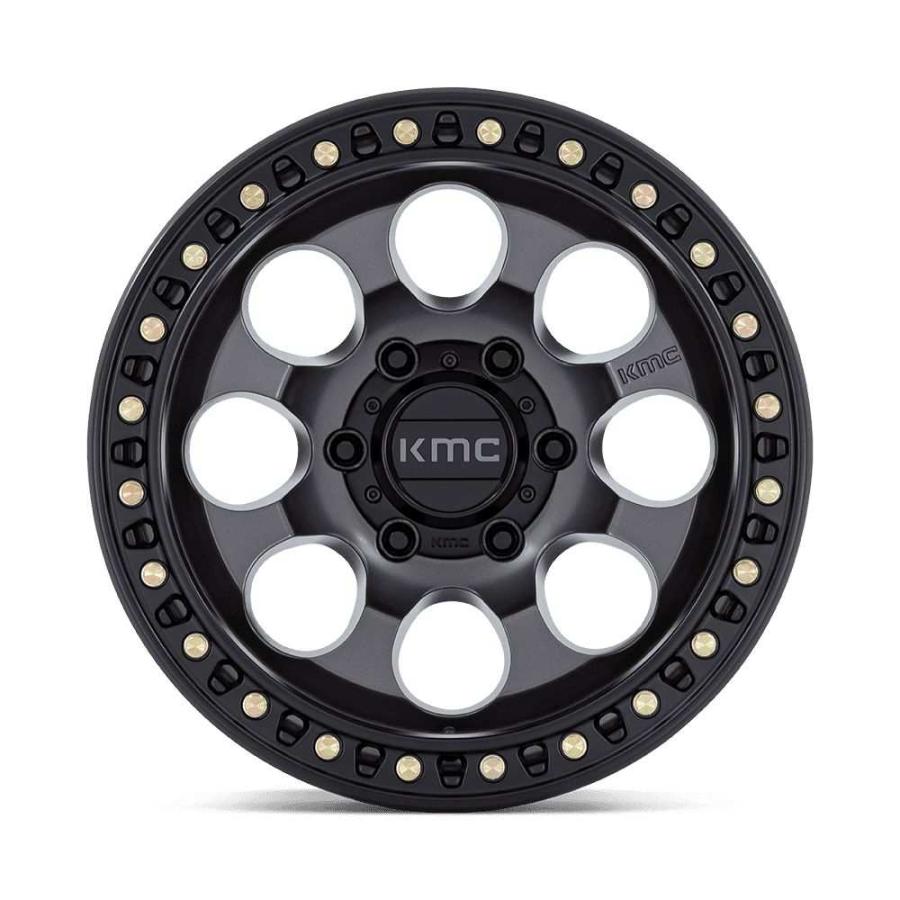 [KMC(ケーエムシー)] 17インチ ホイール 1本 KM550 RIOT SBL 17×9J 5H 127 -12 CB71.5 ...