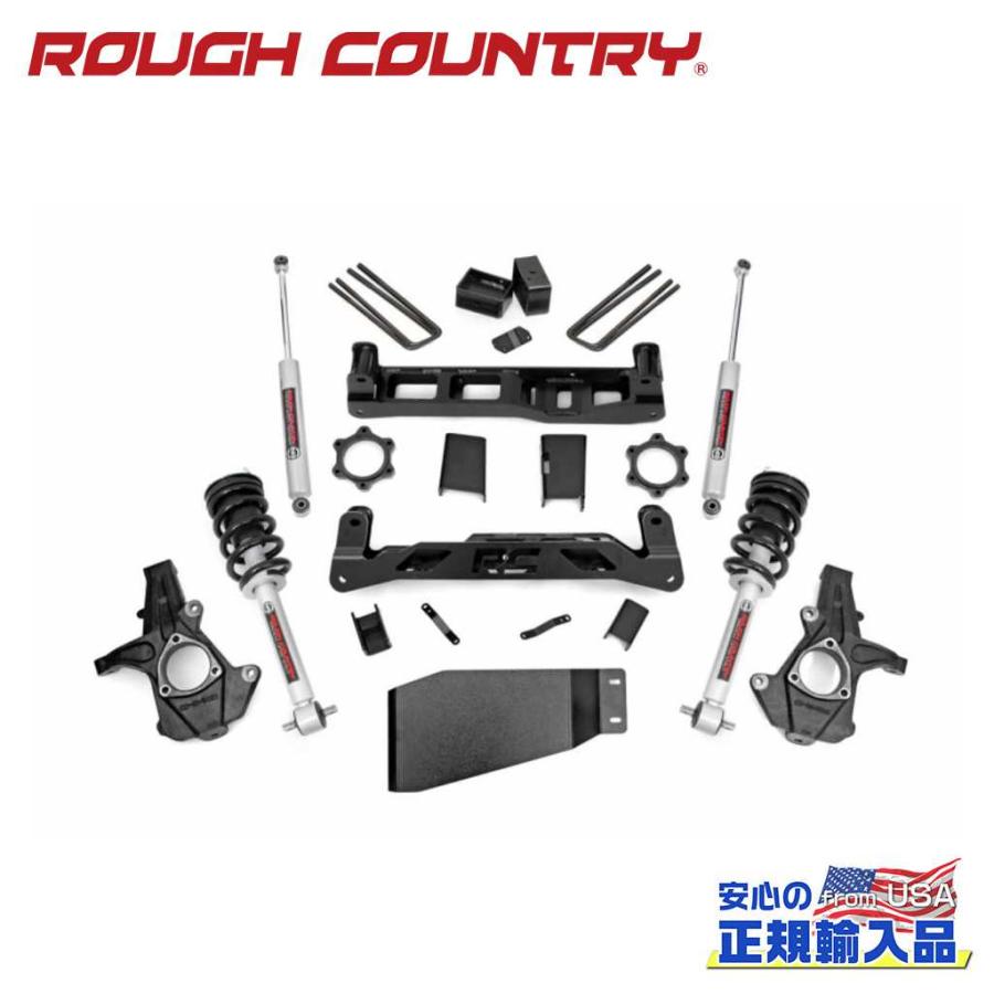 [ROUGH COUNTRY(ラフカントリー)]5インチリフトキット リフトストラット・プレミアムN3 シボレー シルバラード/GMC シエラ ...