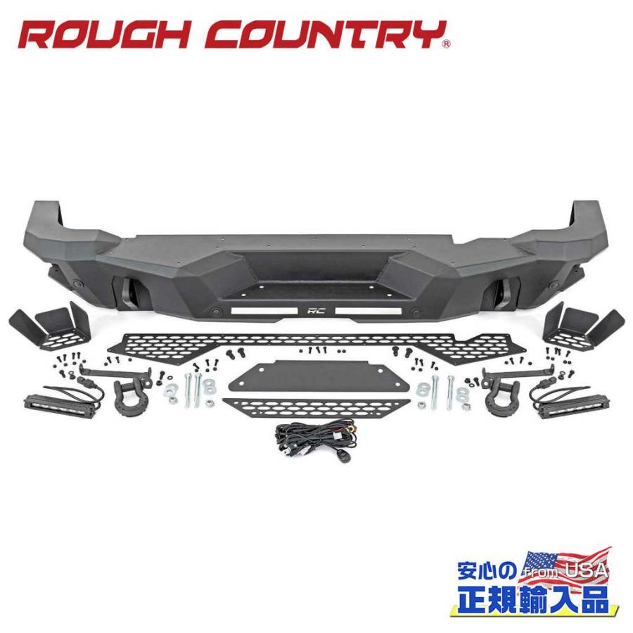 [ROUGH COUNTRY(ラフカントリー)正規品]リアバンパー 6インチスリムラインLEDライト付き フォード ブロンコ/51091 ...