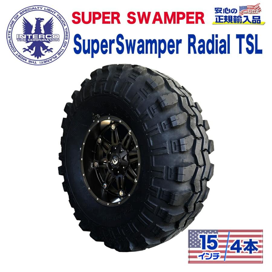 [INTERCO TIRE インターコタイヤ]タイヤ4本 super swamper スーパースワンパー Radial TSL ラジアル ...