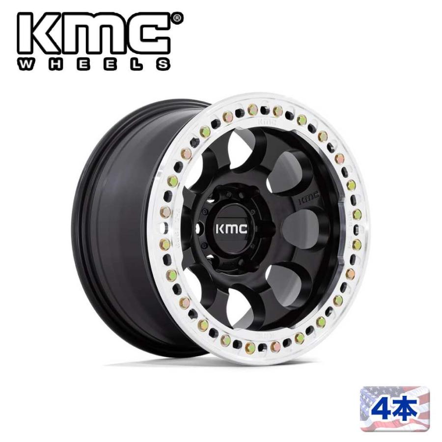KMC（車） [KMC 日本販売代理店]17インチアルミホイール 4本 KM237 RIOT BEADLOCK 17×8.5J 6H 139. ...