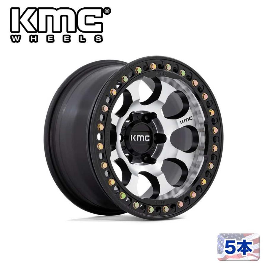 KMC（車） [KMC 日本販売代理店]17インチアルミホイール 5本 KM237 RIOT BEADLOCK 17×9J 6H 135 ...