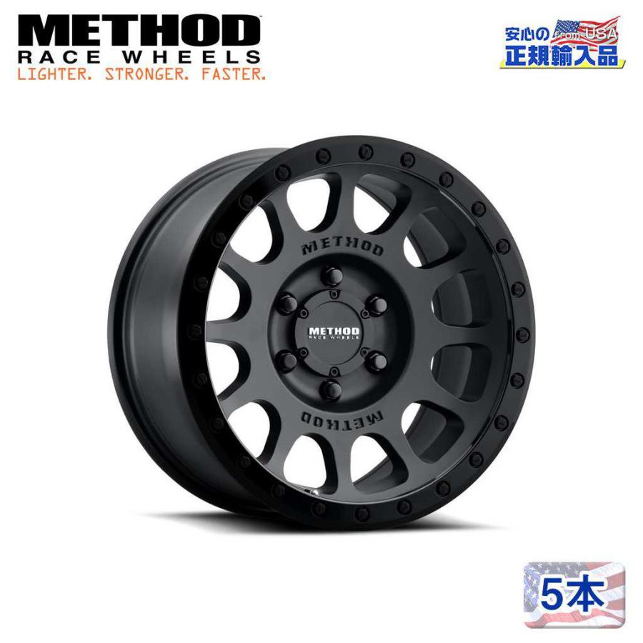 [Method(メソッドレース)正規代理店]18インチアルミホイール 5本 MR305 NV 18×9J 6H139.7 -12 マットブラック/MR305890601012N ...