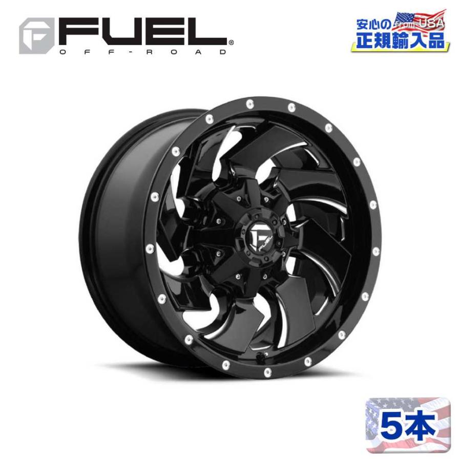 FUEL OFF-ROAD [FUEL (フューエル) 正規品]20インチホイール 5本セット D574 CLEAVER 20×8.25 8H 170 +105 CB125.1 グロスブラック ...